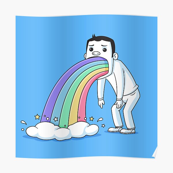 Poster: Regenbogen Kotzen | Redbubble