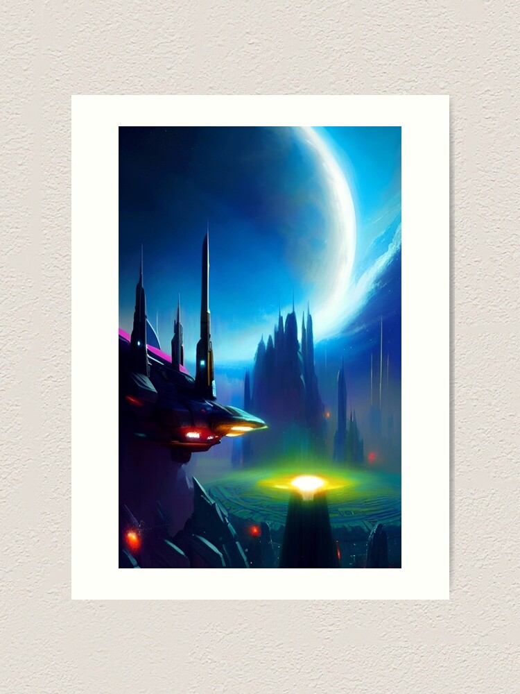 "Ai art, Sci-fi, ai generated art, computer generated art, space art ...