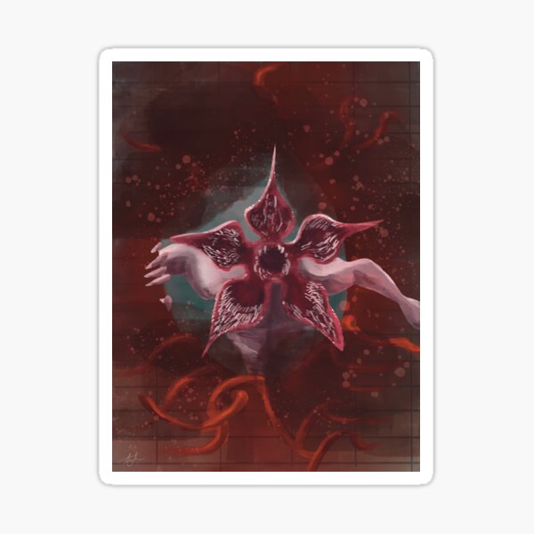 "Stranger Things Demogorgon Wall" Sticker for Sale by jigmiffler ...