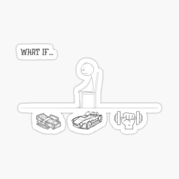 "What if...?" Sticker for Sale by built2evolve | Redbubble