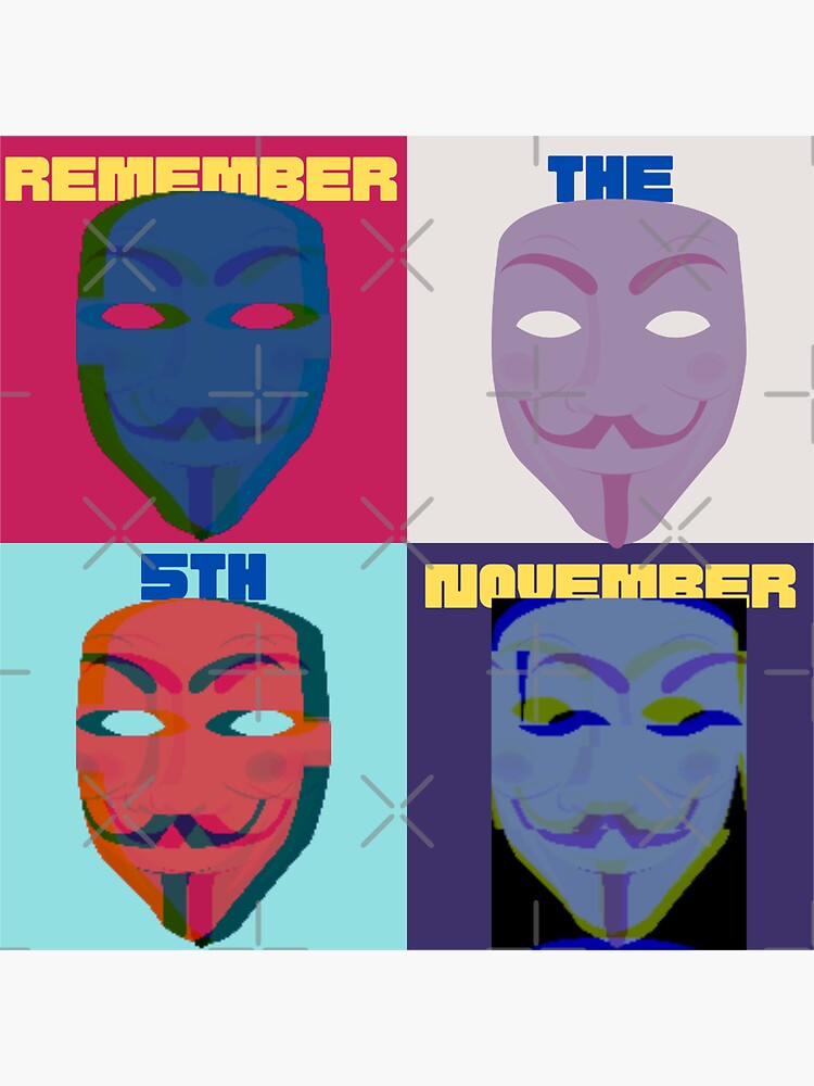 "Remember Remember The 5th November" Sticker for Sale by PerfectBlend ...