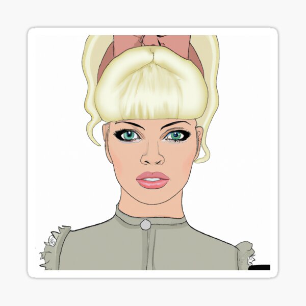 "Brigitte Bardot " Sticker for Sale by NaomiGTZP | Redbubble