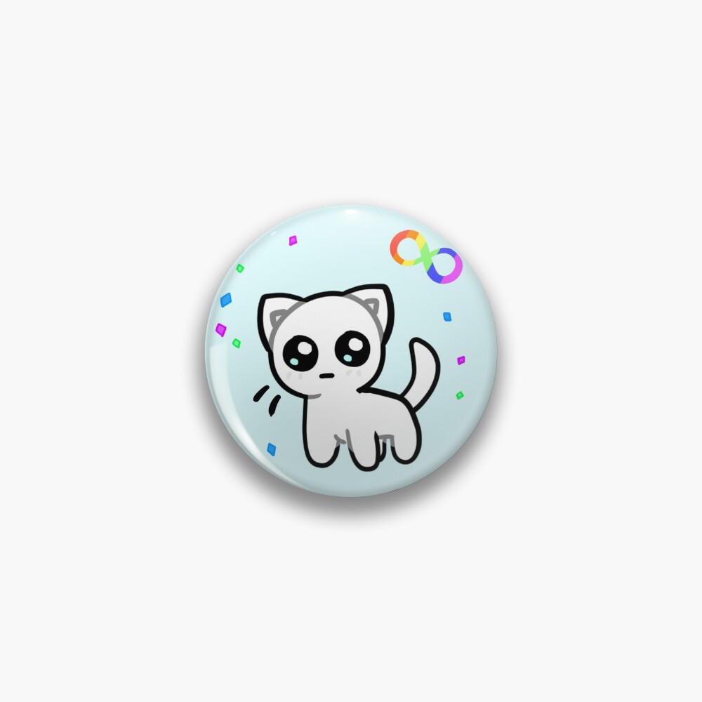 "Cat TBH Creature / Autism Creature + Rainbow Infinity Symbol" Pin for ...