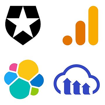 Auth0, Google Analytics, Elastic, Cloudinary - 4x Sticker Pack" Sticker ...