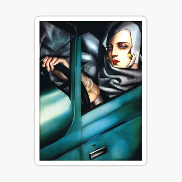 "Self Portrait, Tamara de Lempicka" Sticker for Sale by koehlerkari98 ...