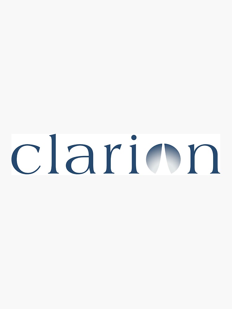 "Clarion extended logo" Sticker for Sale by clarionucsd | Redbubble