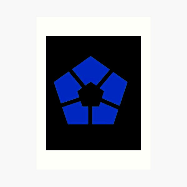 " blue lock logo " Art Print for Sale by MohamedATouil | Redbubble