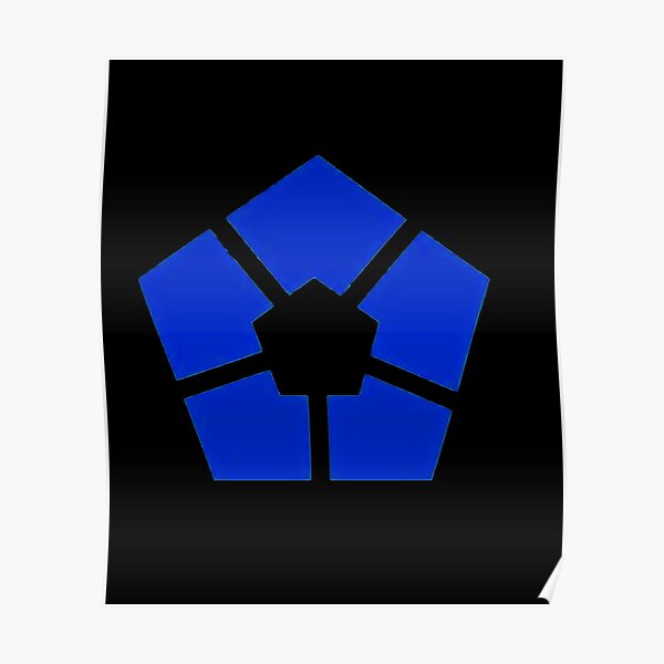 " blue lock logo " Poster for Sale by MohamedATouil | Redbubble