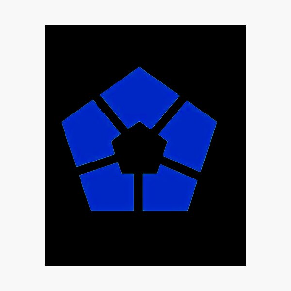 " blue lock logo " Photographic Print for Sale by MohamedATouil | Redbubble