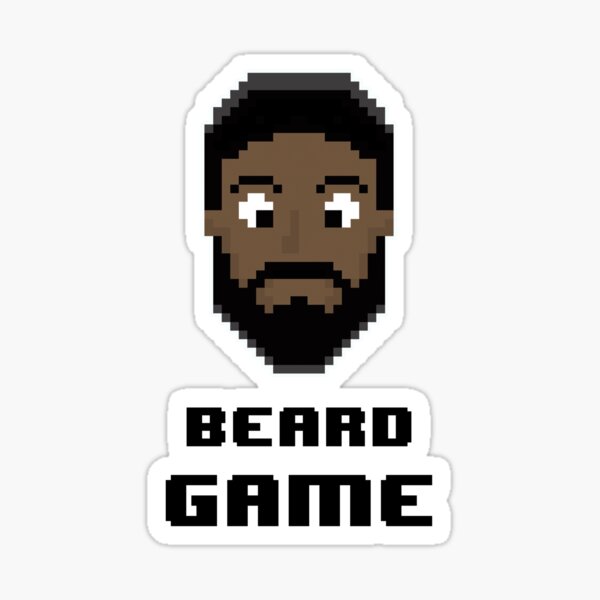 "Beard Game" Sticker by MonkeyLogick | Redbubble