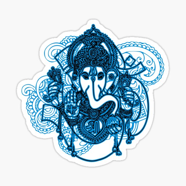 "Ganesh" Sticker by beanzomatic | Redbubble