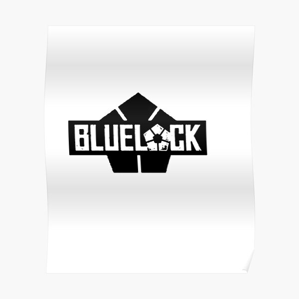 "blue lock logo " Poster for Sale by MohamedATouil | Redbubble