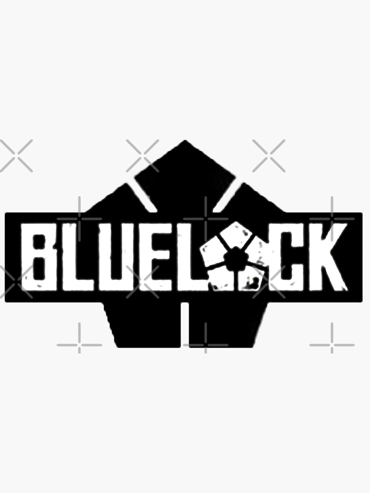 "blue lock logo " Sticker for Sale by anime world ⭐⭐⭐⭐⭐ | Redbubble