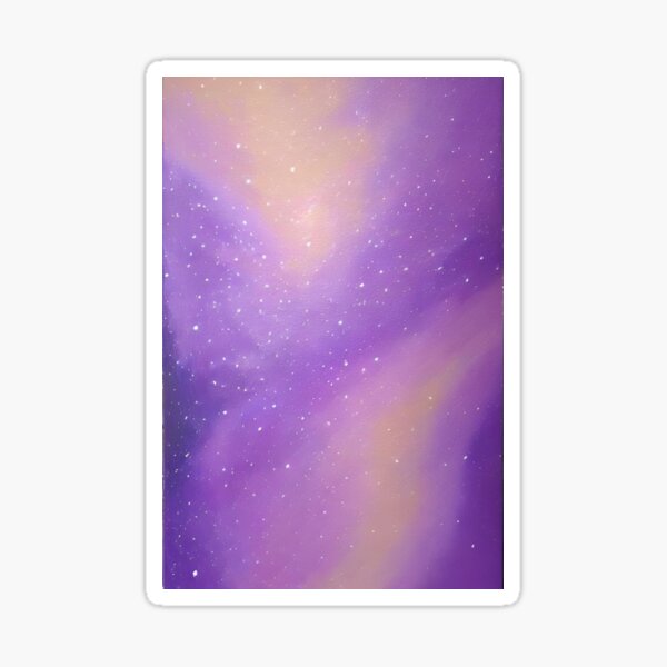 "Purple Cosmos" Sticker for Sale by aqous5 | Redbubble