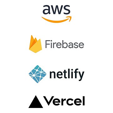 Pegatina for Sale con la obra «★ AWS, Firebase, Netlify, Vercel - Paquete de pegatinas 4x» de ...