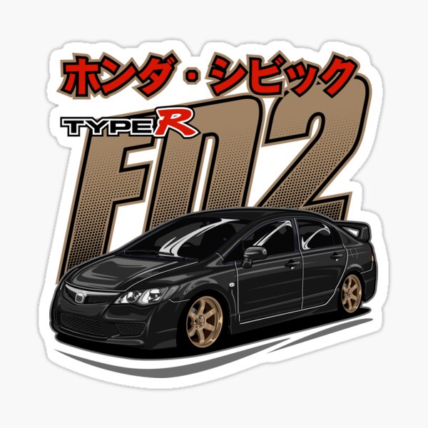 "Civic Type R FD2" Sticker for Sale by Aswin77 | Redbubble