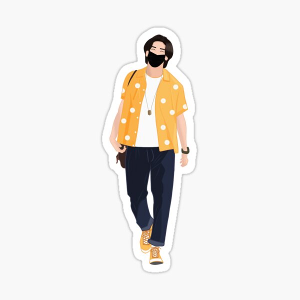 "RM" Sticker for Sale by asillustrator | Redbubble
