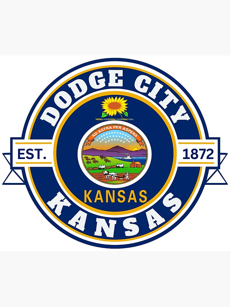 "Dodge City Kansas Seal" Poster for Sale by FLCdesigns | Redbubble