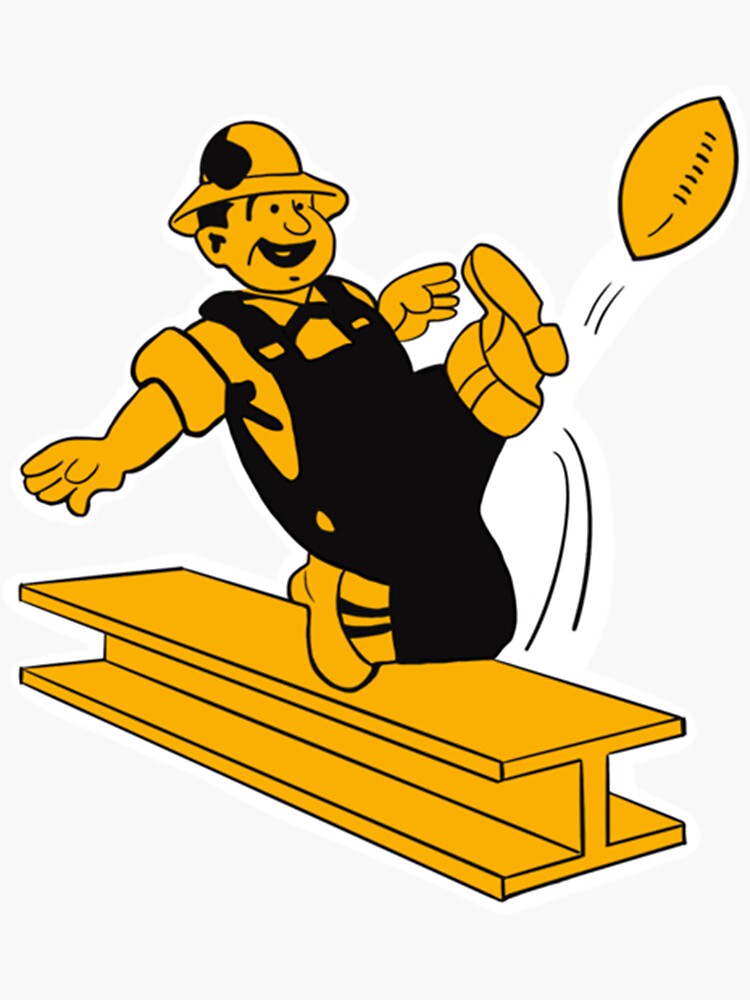 "Old School Steeler " Sticker for Sale by Mitsuyakimo | Redbubble