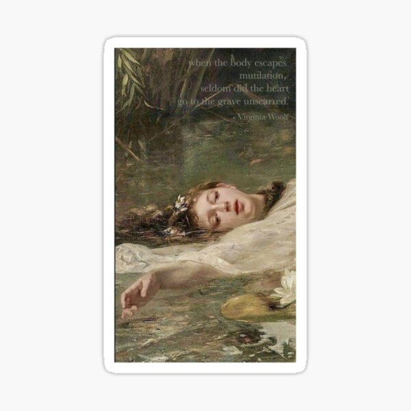 "Frase de Virginia Woolf para las chicas Camiseta " Sticker for Sale by ...
