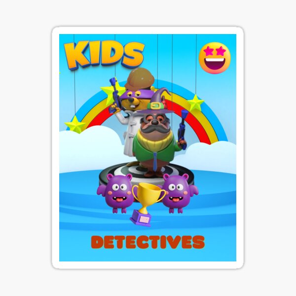 "KIDS DETECTIVES" Sticker for Sale by charlesjewel | Redbubble