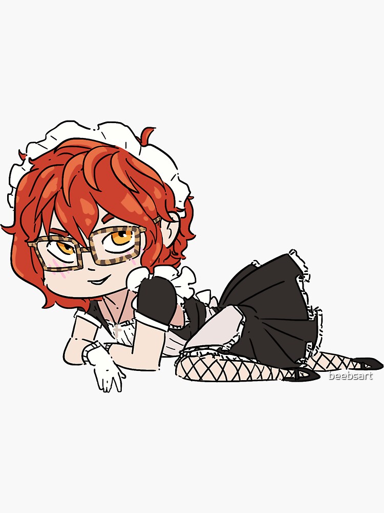 "Totally Sexy Maid 707" Sticker for Sale by beebsart | Redbubble
