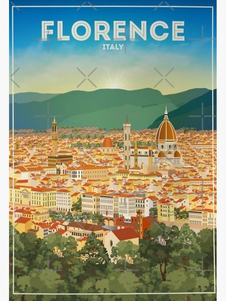 "Travel Florence Italy Poster" Sticker for Sale by Margaritarias ...