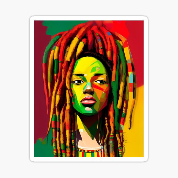 "Rasta reggae vibration T-SHIRTS" Sticker for Sale by Mao-Bwolf | Redbubble