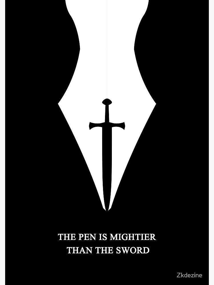 "The Mighty Pen" Poster for Sale by Zkdezine | Redbubble