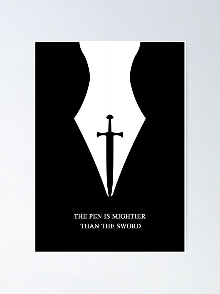 "The Mighty Pen" Poster for Sale by Zkdezine | Redbubble