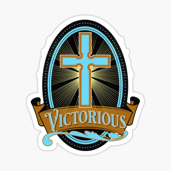 "The Cross is Victorious" Sticker for Sale by CindyDiel | Redbubble
