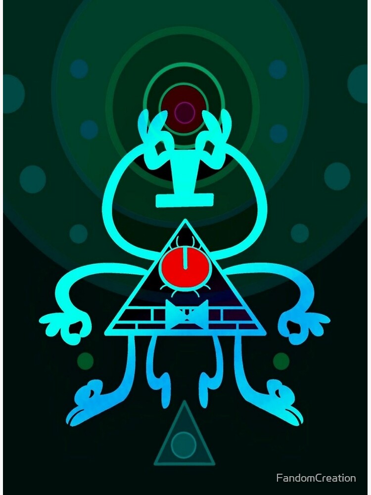 Gravity Falls Bill Cipher Meditation Premium Matte Vertical Poster sold ...