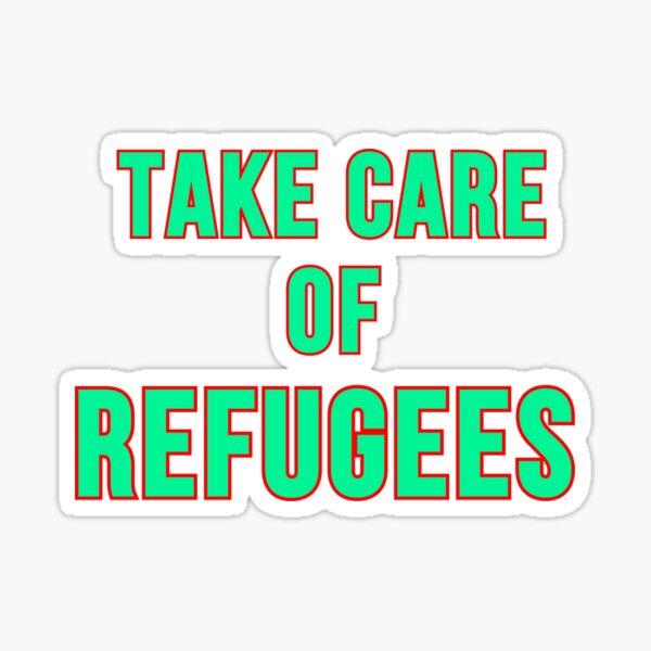 "refugees" Sticker for Sale by DimWon | Redbubble
