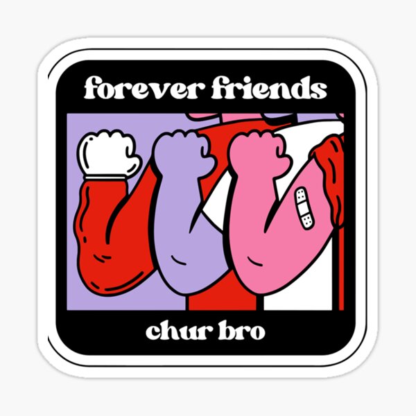 "Chur Bro Friends Forever " Sticker for Sale by AmutiLiveryd | Redbubble