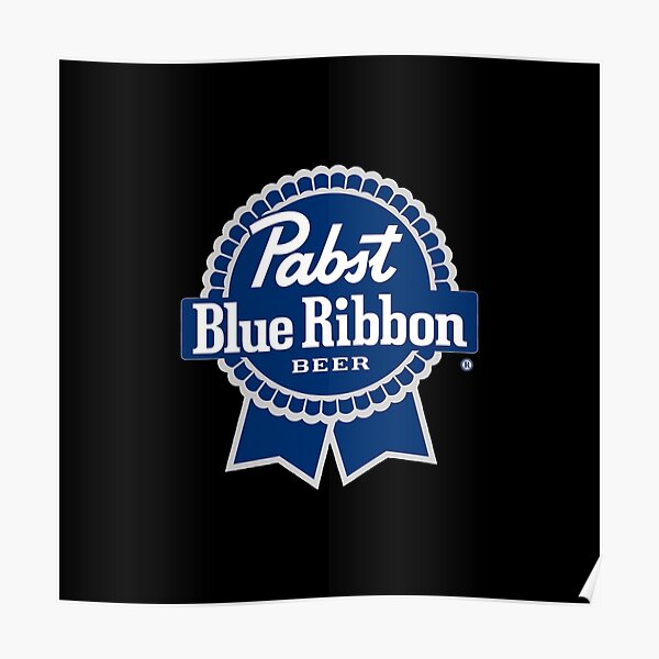 "PBR. Pabst Blue Ribbon" Poster for Sale by iliavern | Redbubble