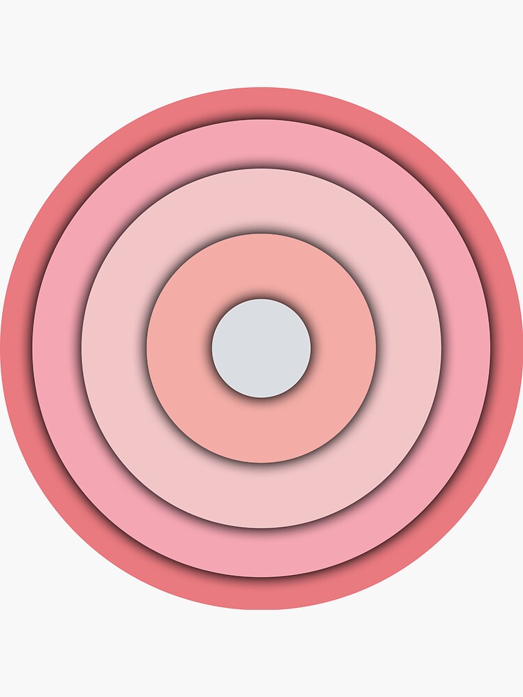 "Pinky Pink | Circle Series" Sticker for Sale by StudioLourdes | Redbubble