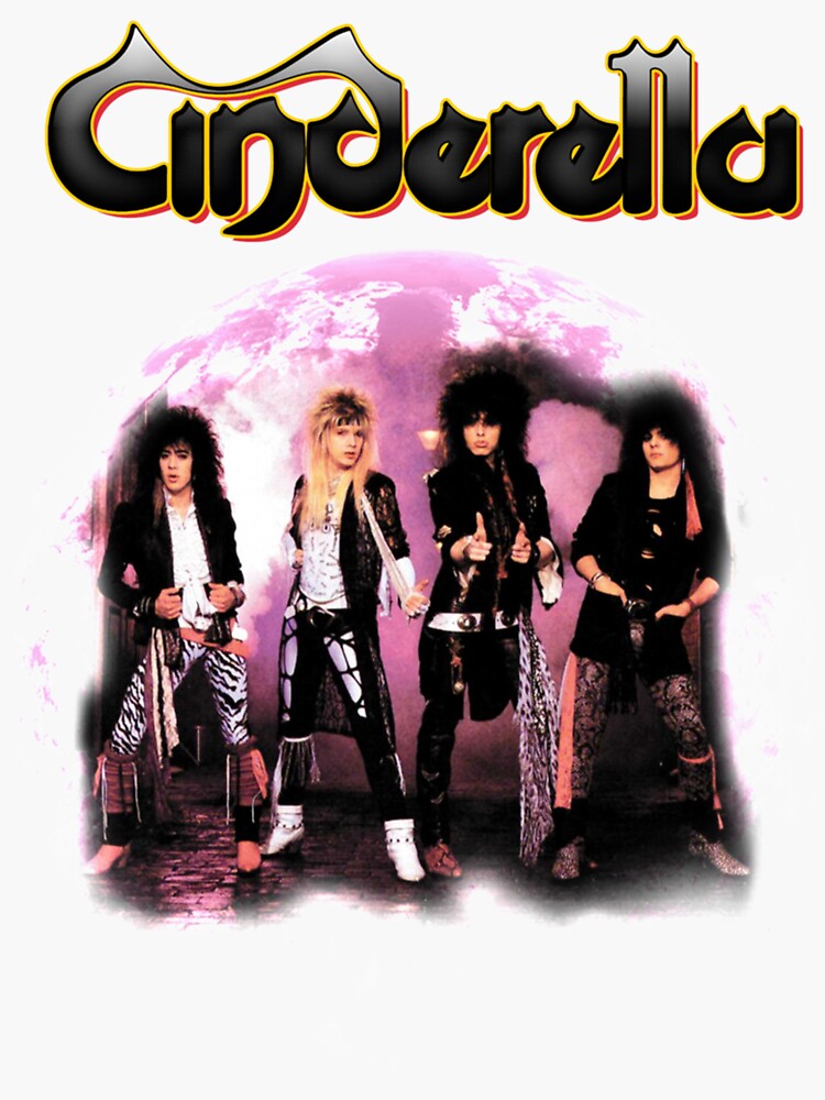 "Cool Cinderella 80s Gift Design" Sticker for Sale by LeannLee | Redbubble