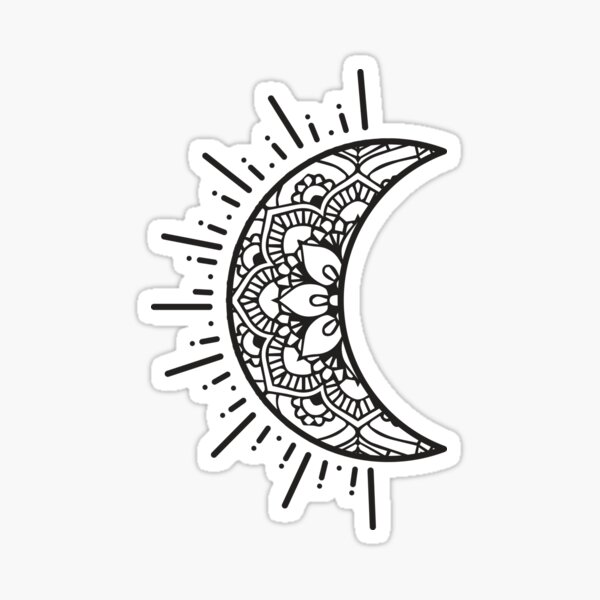 Half Moon Stickers | Redbubble