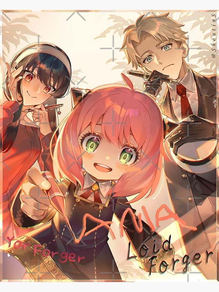 "Spy X Family - Anya Forger Loid Forger Yor Forger" Photographic Print ...