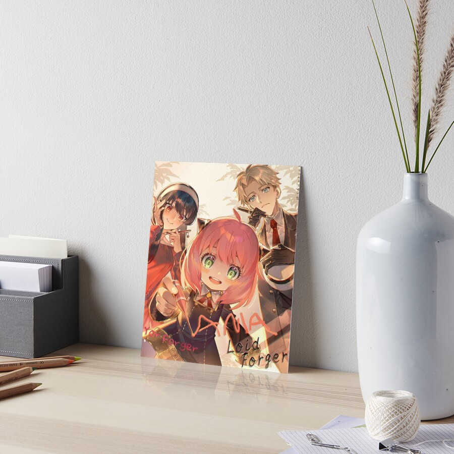 "Spy X Family - Anya Forger Loid Forger Yor Forger" Art Board Print for ...