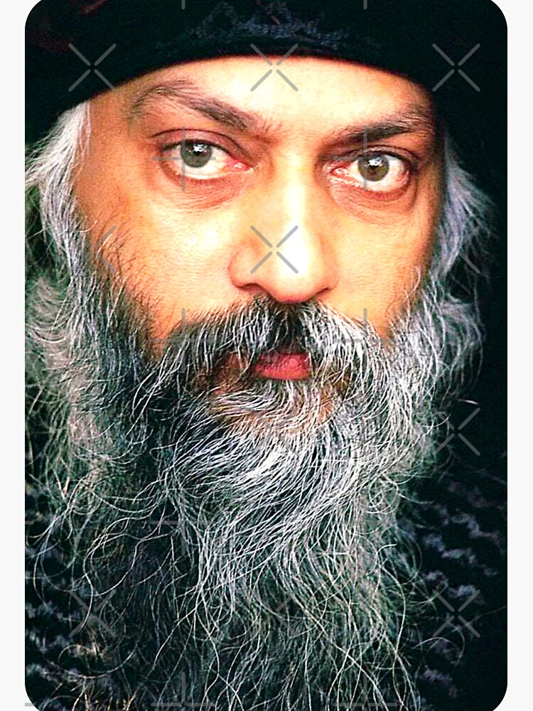 "OSHO | GURU" Sticker for Sale by lazzy-artist | Redbubble