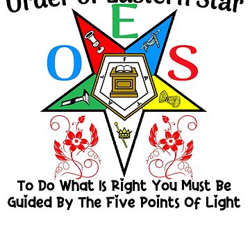 " OES Order Of The Eastern Star Logo Sisterhood " Sticker for Sale by ...