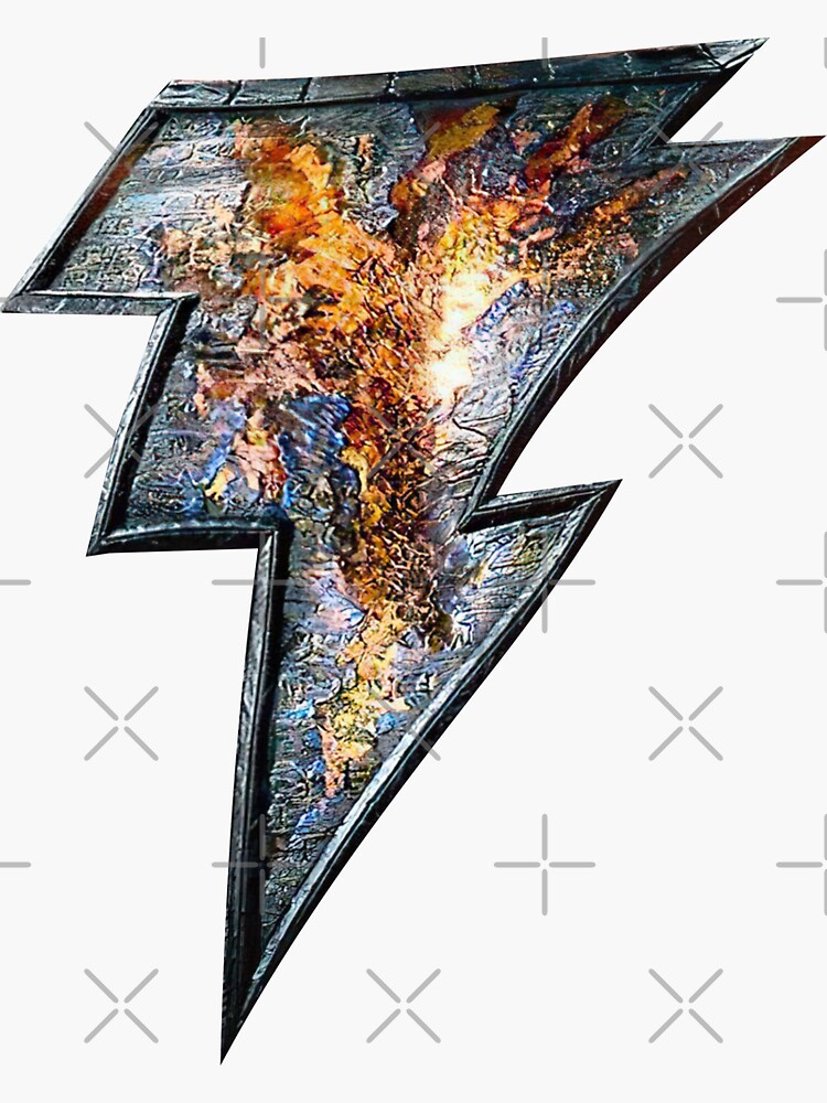 "BlackAdam - The Rock - thunder black adam T-shirt & Stickers" Sticker ...