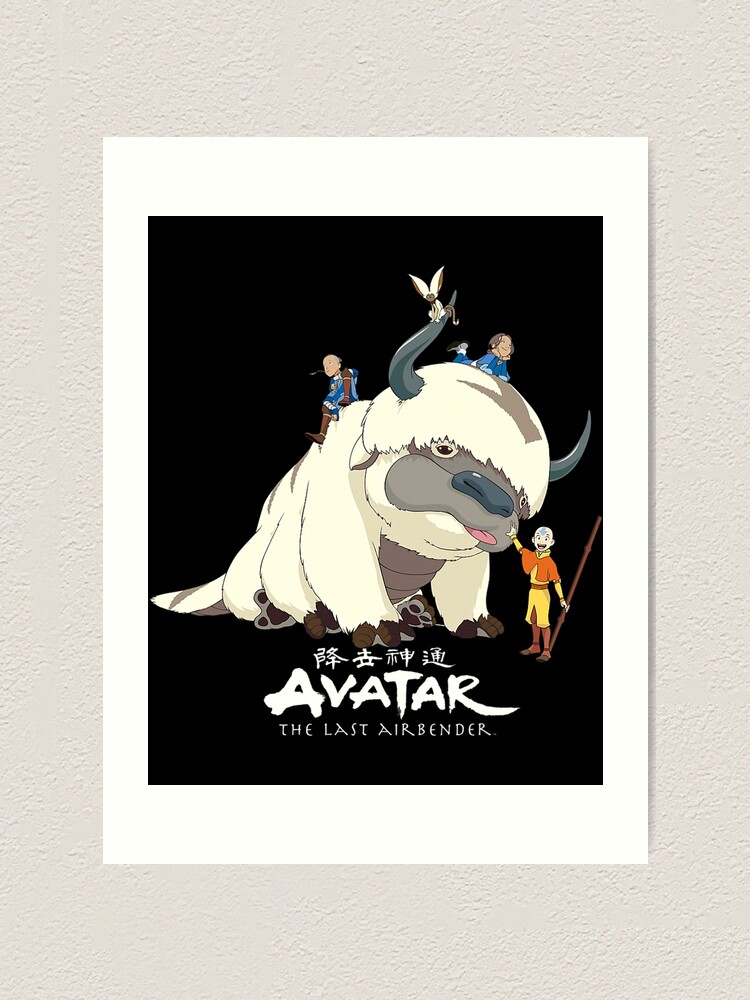 "Avatar The Last Airbender Appa Group Shot Logo" Art Print for Sale by ...