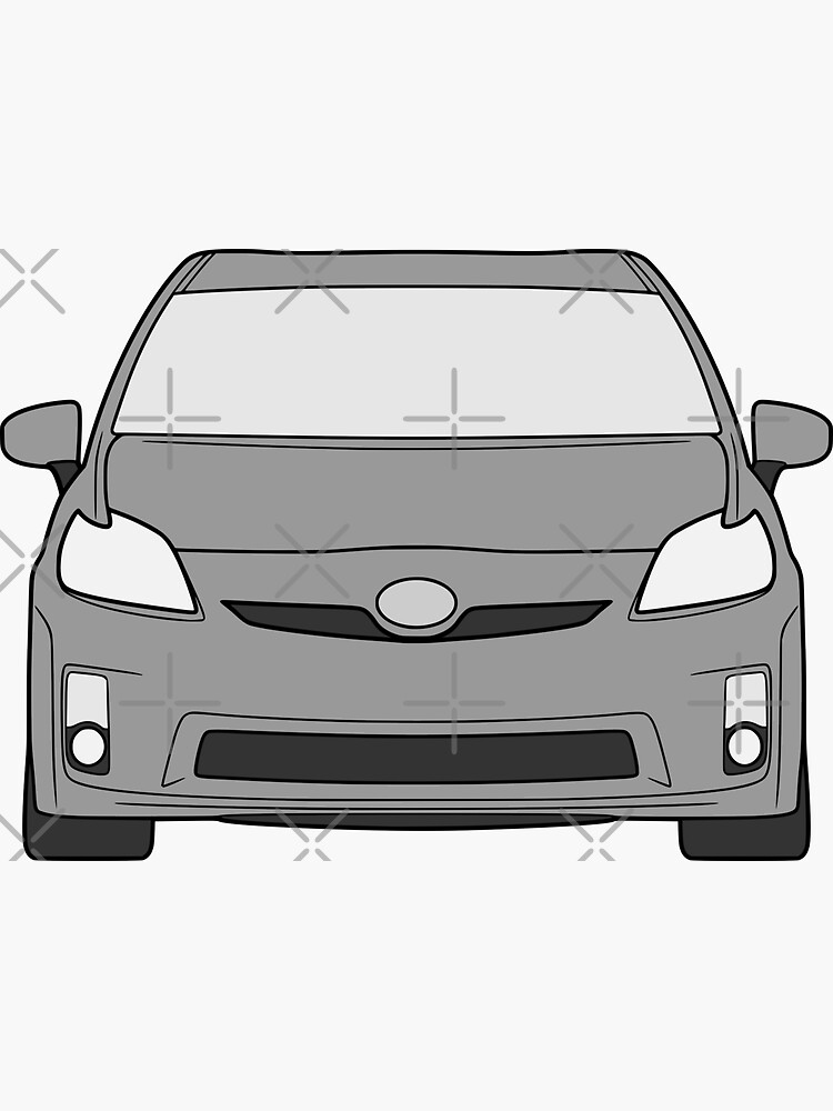 "Toyota Prius 2010-2015 gray color" Sticker for Sale by EdimDesign ...