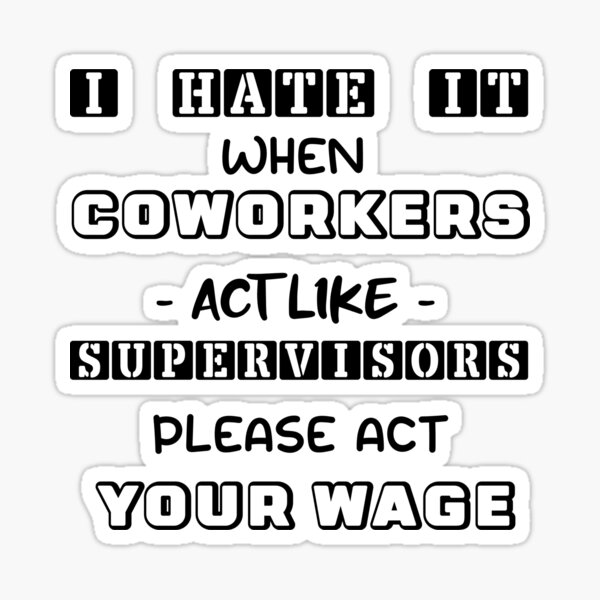 "COWORKERS" Sticker for Sale by flairaffairsa | Redbubble
