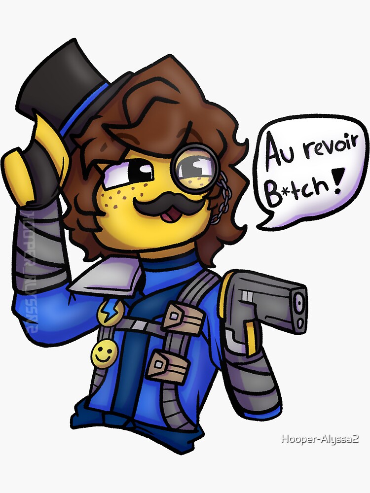 "Jay- Au Revoir" Sticker for Sale by Hooper-Alyssa2 | Redbubble