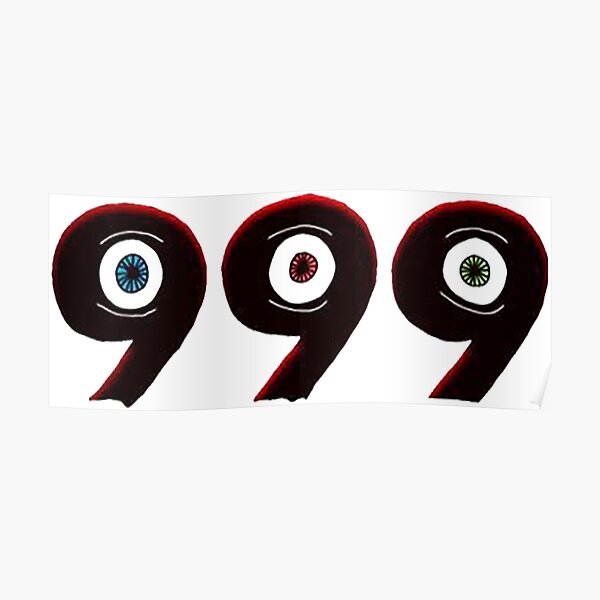 "nine nine nine logo" Poster for Sale by kuatsapriadi | Redbubble