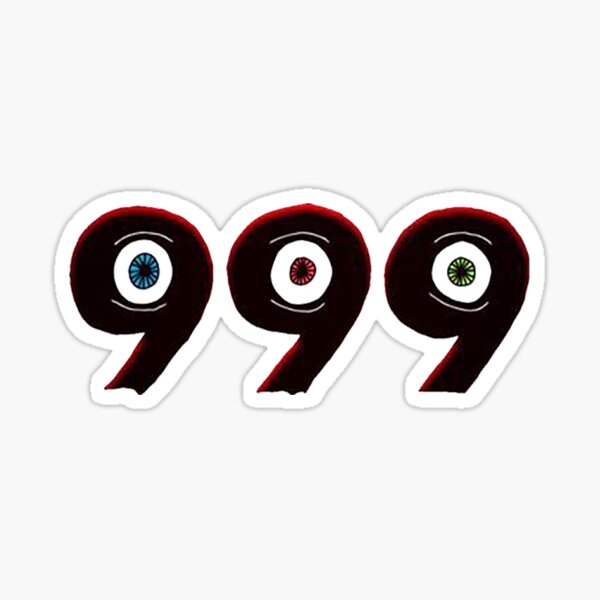 "nine nine nine logo" Sticker for Sale by kuatsapriadi | Redbubble