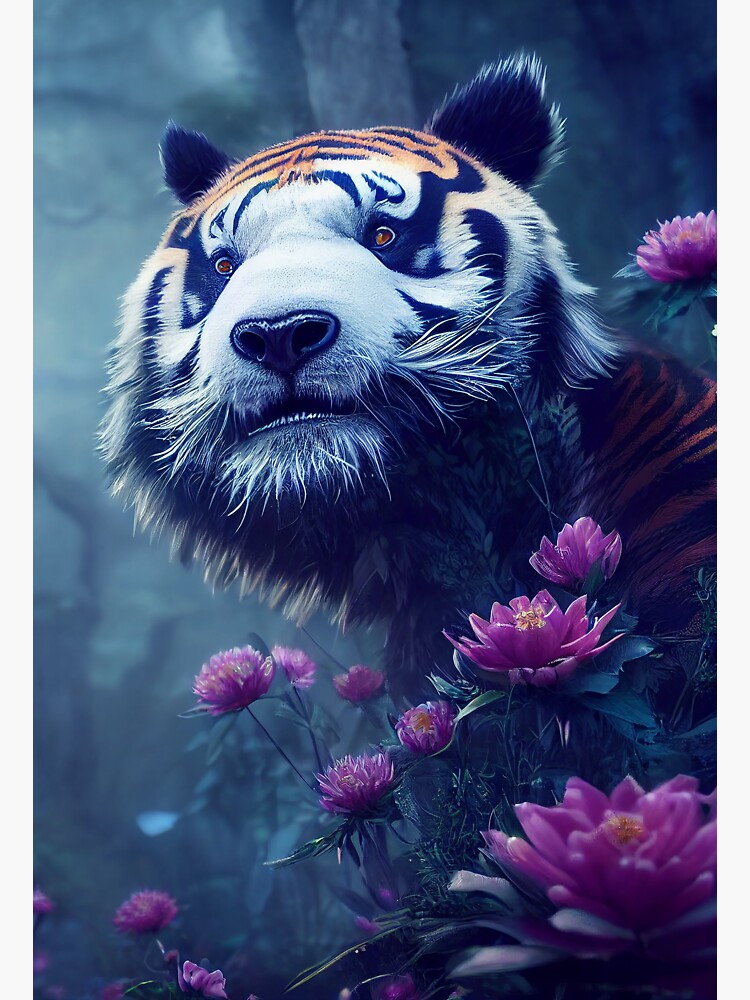 "Tiger Panda Hybrid" Sticker for Sale by Crea-Artopia | Redbubble